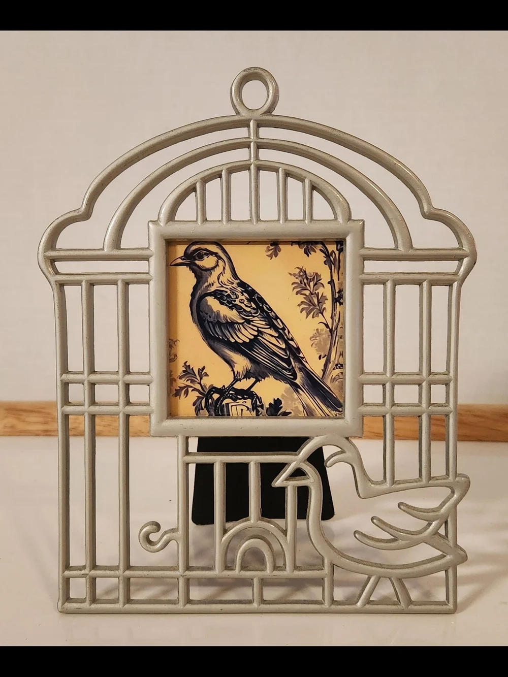 Malden | Accents | Vintage Malden Silver Birdcage Photo Frame ...